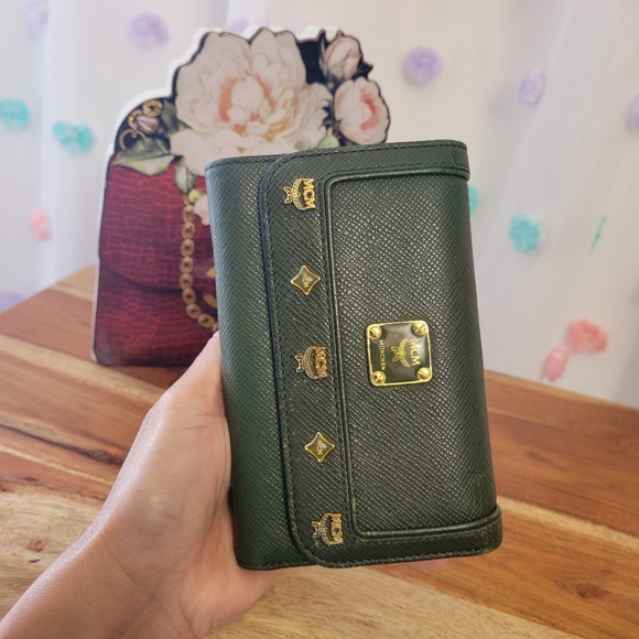 MCM | Bags | Authentic Mcm Trifold Compact Wallet | Poshmark